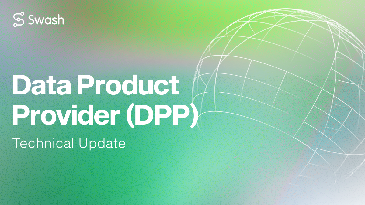 Understanding the Swash Data Product Provider